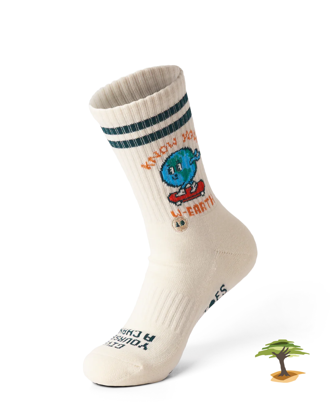 Talking Toes Earth-worthy Athletic Crew Sock