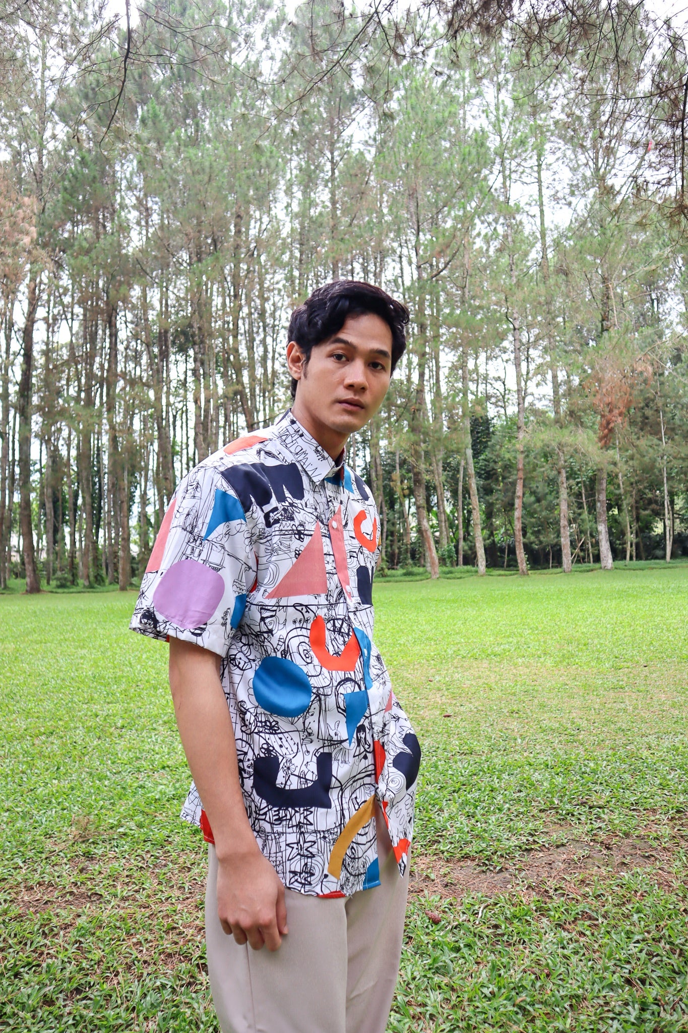 Calla The Label Doodle Man Short Shirt – The Green Collective SG