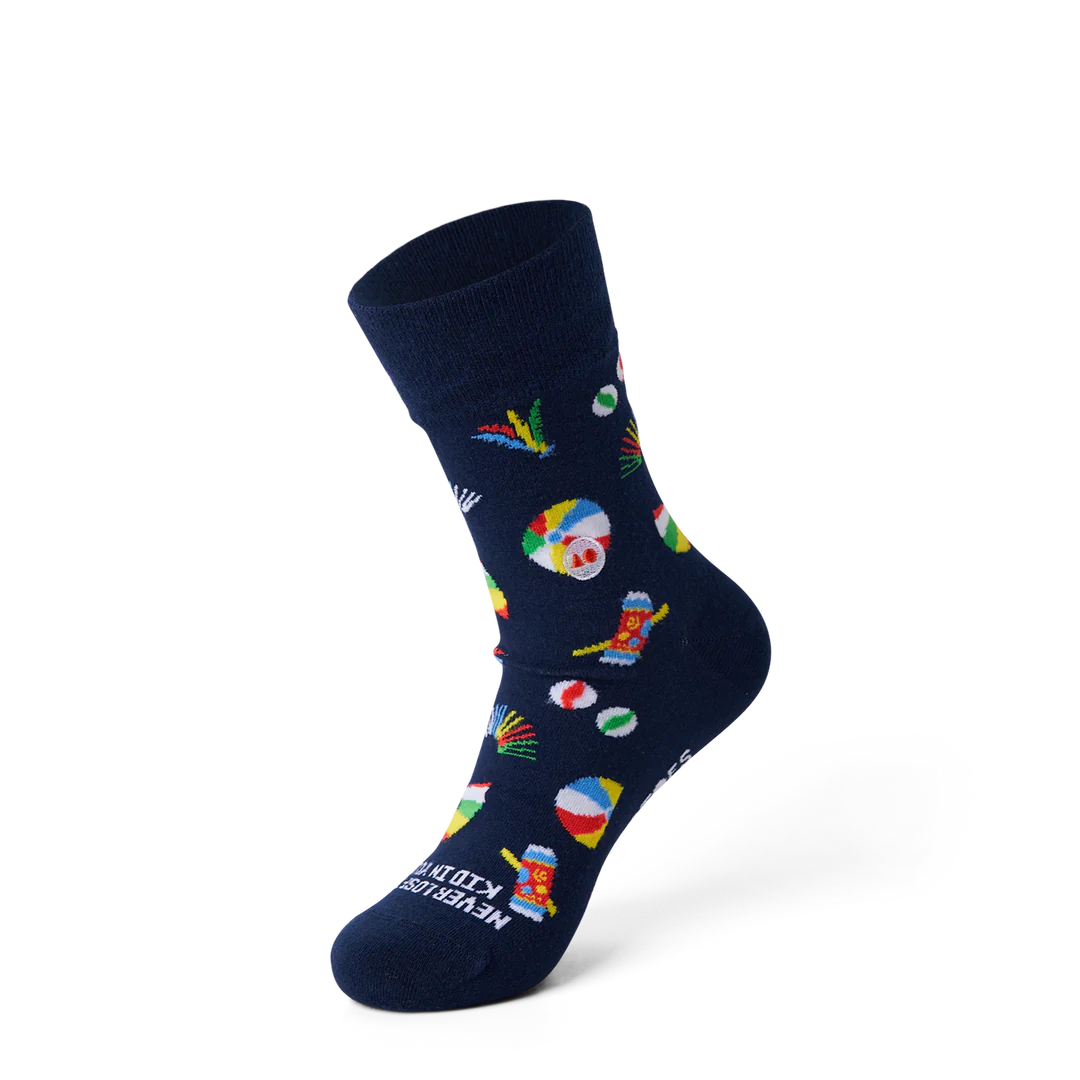 Talking Toes Retro Playtime Crew Sock – The Green Collective SG