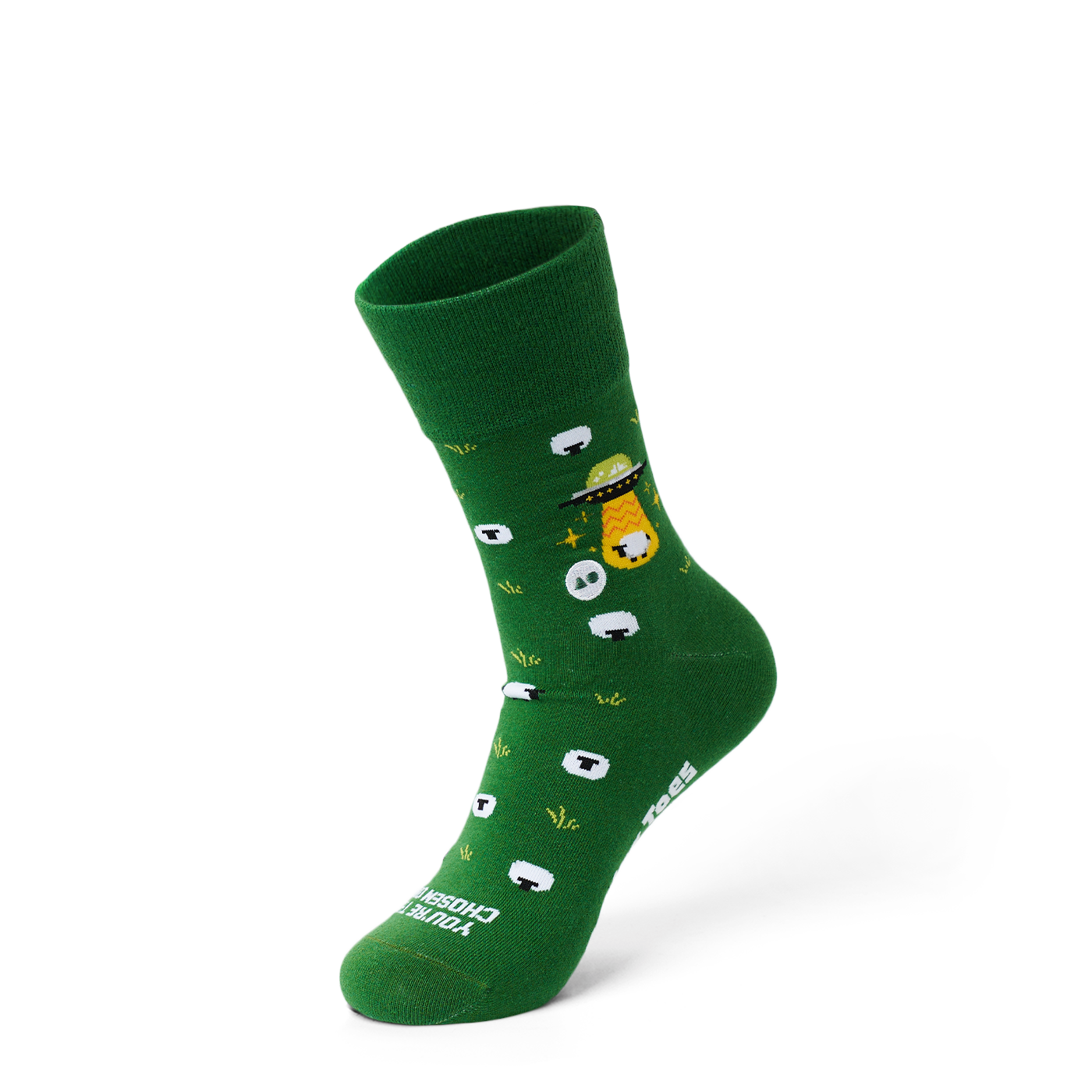 Talking Toes Galactic Sheep Crew Socks – The Green Collective SG