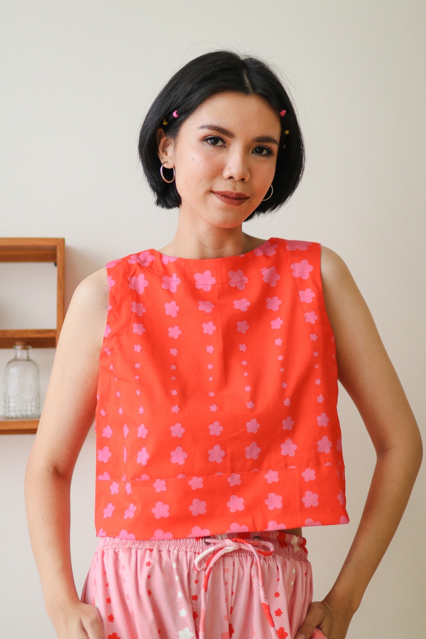 Calla The Label Stars Top in Red – The Green Collective SG