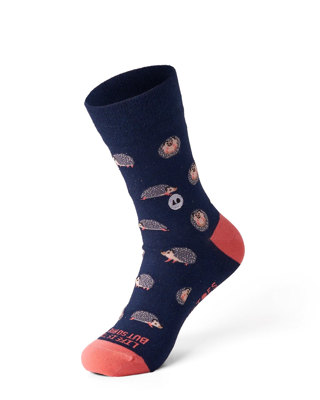 Talking Toes Tough Hedgehog Crew Sock